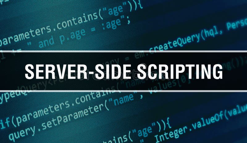 Server-side Scripting with Binary Code Digital Technology Background ...