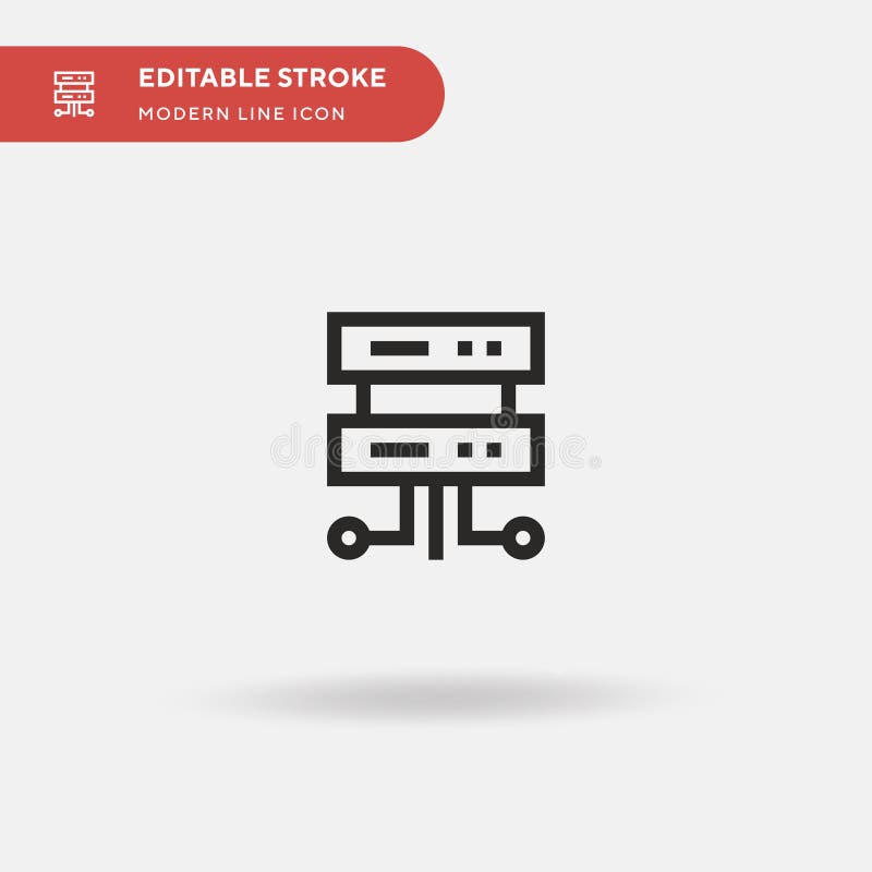 Server Simple Vector Icon. Illustration Symbol Design Template for Web ...
