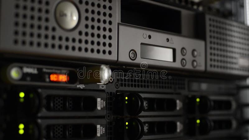 Video of Server Stack with Hard Drives. Data Center Stock Footage ...