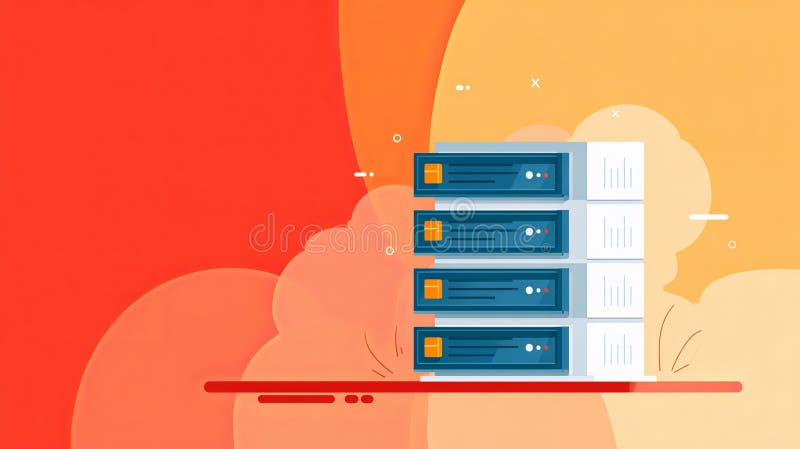Server Stack with How To Use a Server Text Stock Photo - Image of hardware, communication: 379798240