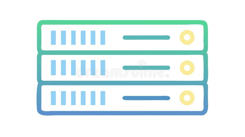 Server Stack Icon, Data Center and Cloud Computing. Vector Design Generative AI Stock Vector ...