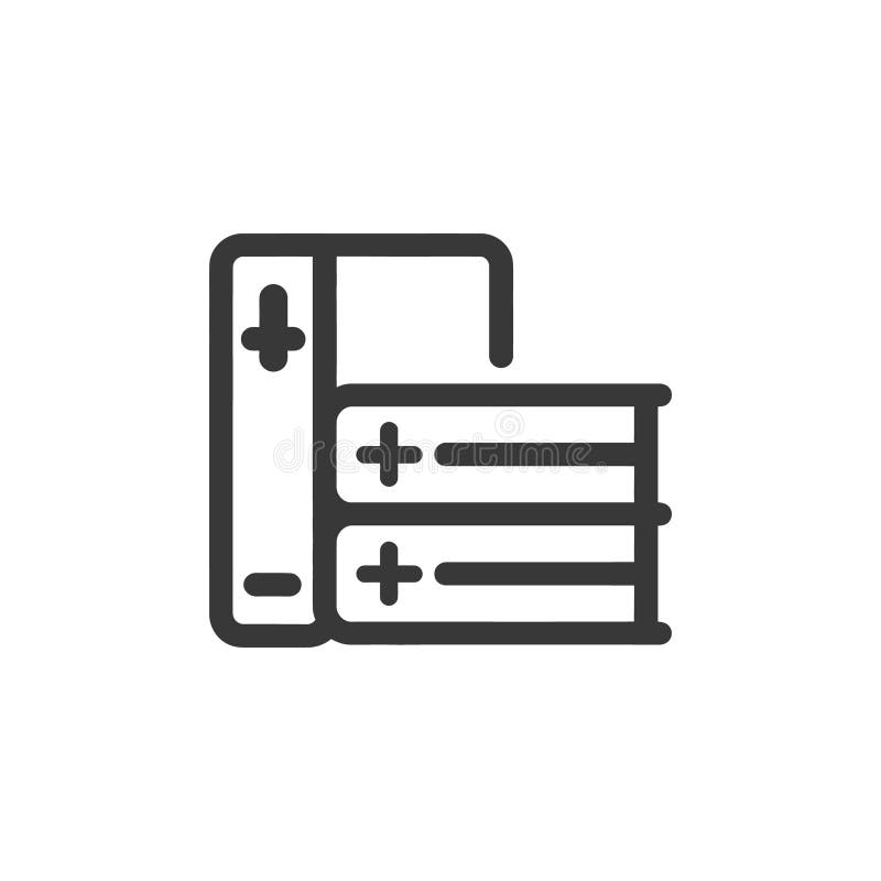 Adding and Subtracting Data Icon: Simple, Clean Design Stock Vector ...