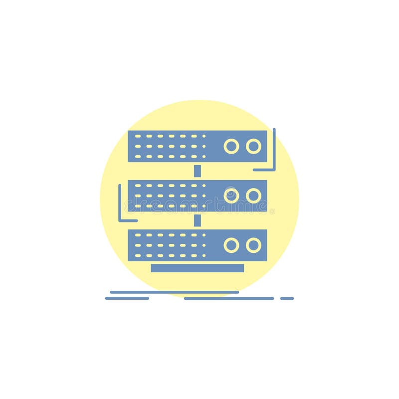 Server, Storage, Rack, Database, Data Glyph Icon Stock Vector ...