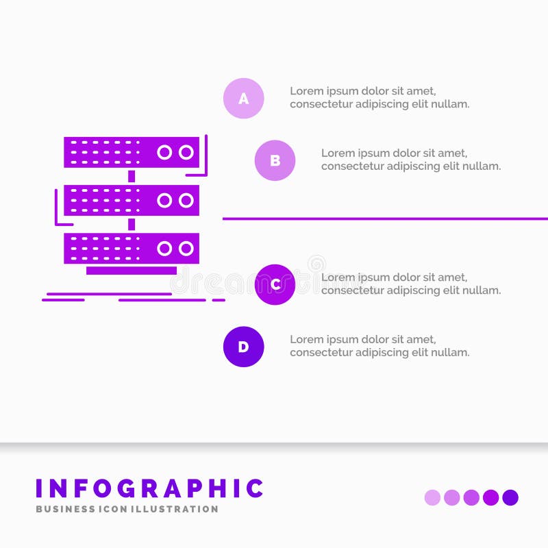 Server, Storage, Rack, Database, Data Infographics Template for Website ...