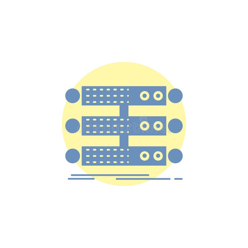 Server, Structure, Rack, Database, Data Glyph Icon Stock Vector ...