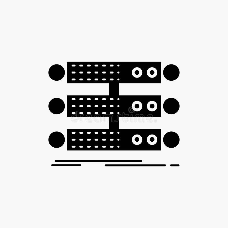 Server, Structure, Rack, Database, Data Glyph Icon. Vector Isolated ...