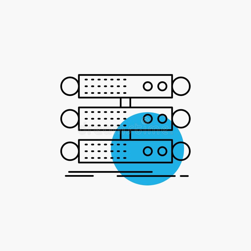 Server, Structure, Rack, Database, Data Line Icon Stock Vector ...