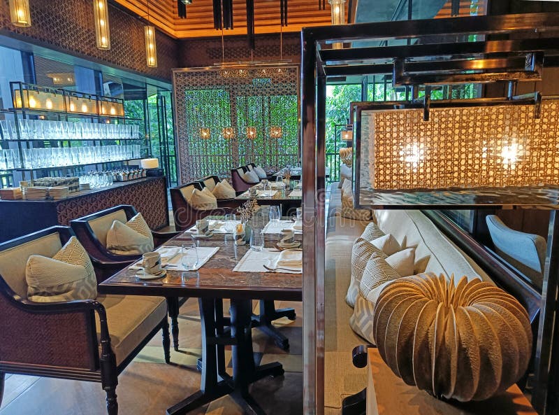 Restaurant, Interior, Cafe, Bar, Room, Hotel Stock Photo - Image of ...