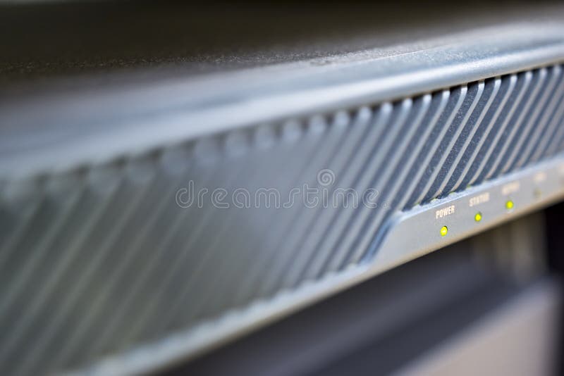 Server Technology in Data Center Firewall Device Stock Photo - Image of ...