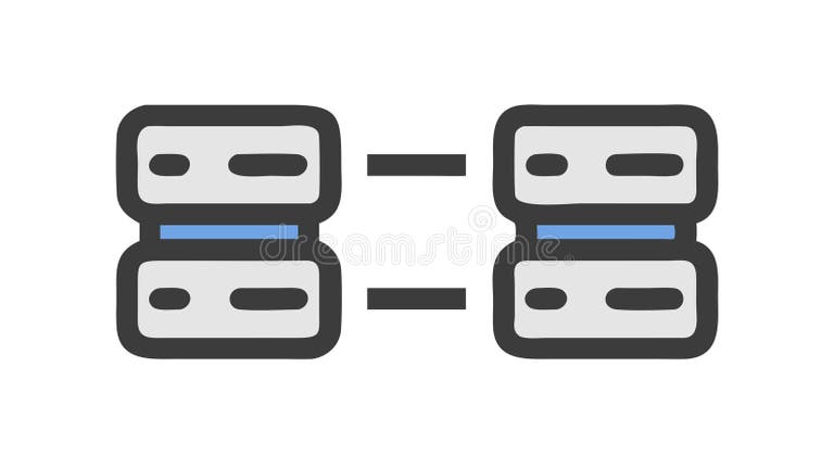 Server To Server Data Transfer Connection, Vector Design Generative AI ...