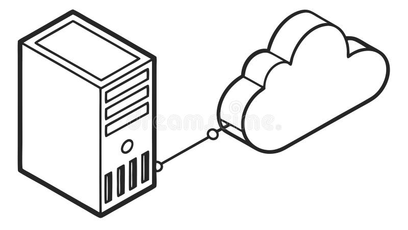 Cloud Computing Drawing Stock Illustrations – 10,047 Cloud Computing ...