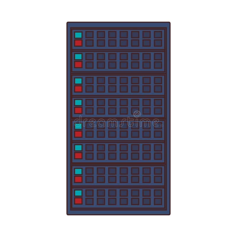 Server tower technology stock vector. Illustration of computer - 143572453