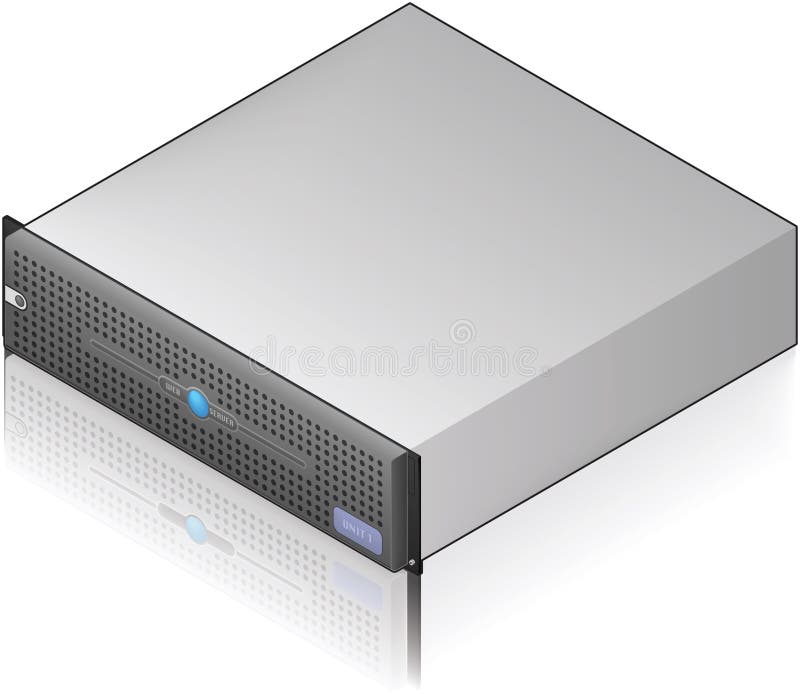 Network Server Rack stock vector. Illustration of technology - 17891898