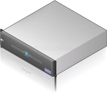 Server Unit stock vector. Illustration of server, isometric - 17825483