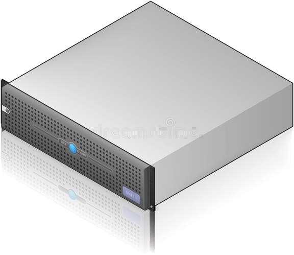 Server Unit stock vector. Illustration of server, isometric - 17825483
