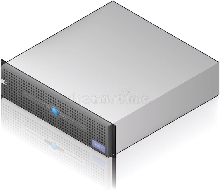 Server Unit stock vector. Illustration of server, isometric - 17825483