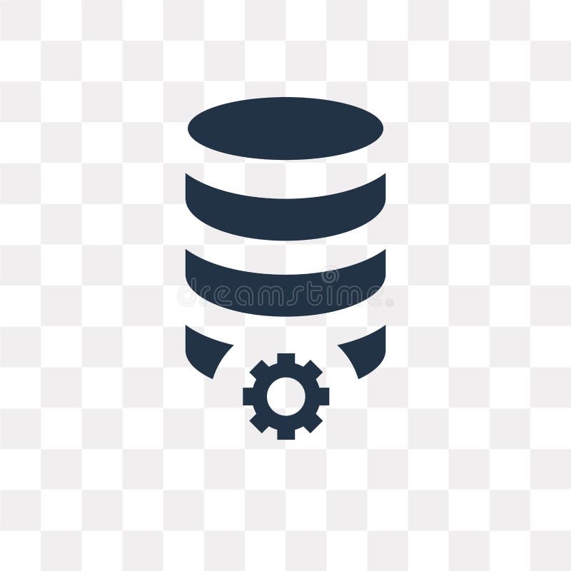 Server Vector Icon Isolated on Transparent Background, Server T Stock ...