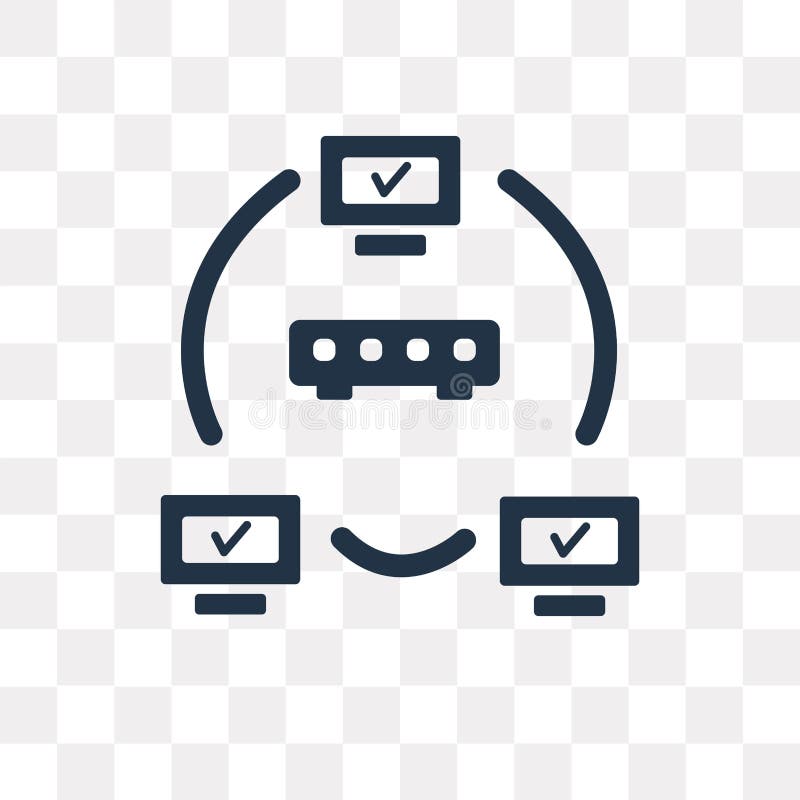 Server Vector Icon Isolated on Transparent Background, Server T Stock ...