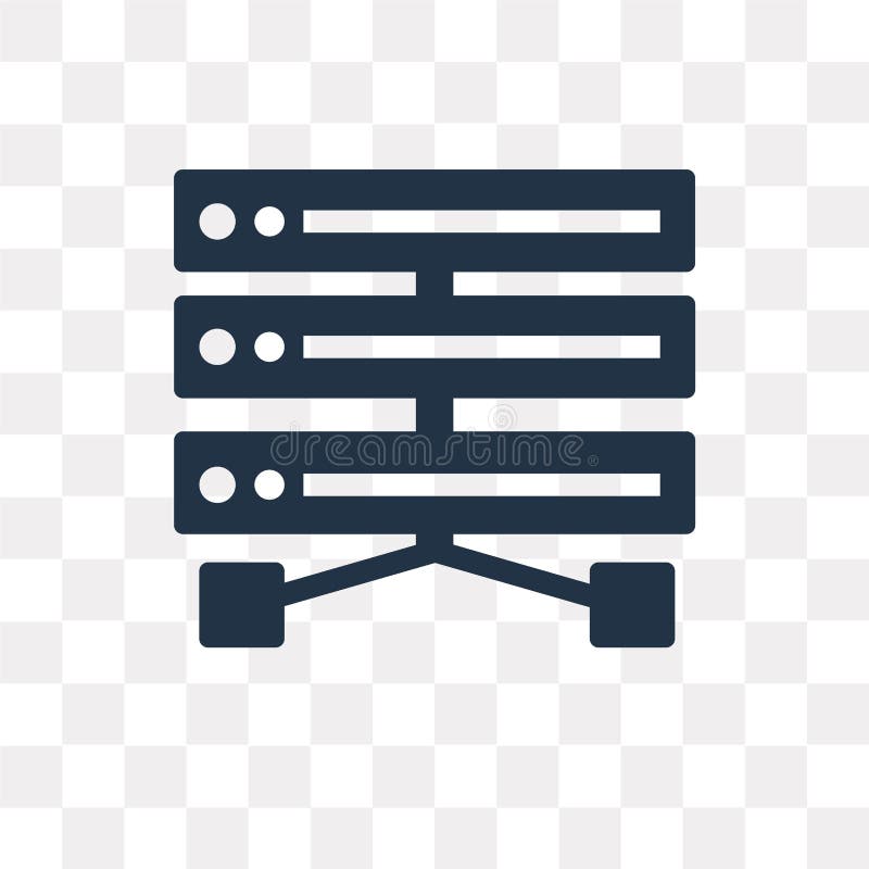 Server Vector Icon Isolated on Transparent Background, Server T Stock ...
