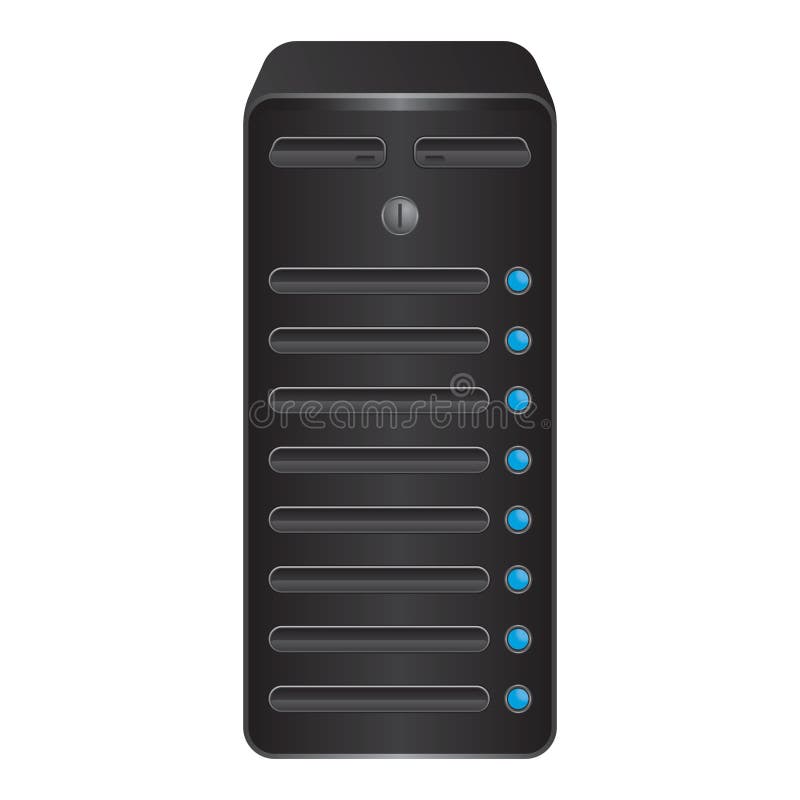 Server. Vector Illustration Decorative Design Stock Vector ...