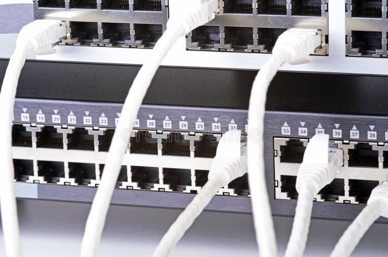 Server and wires stock photo. Image of internet, blue - 35386474