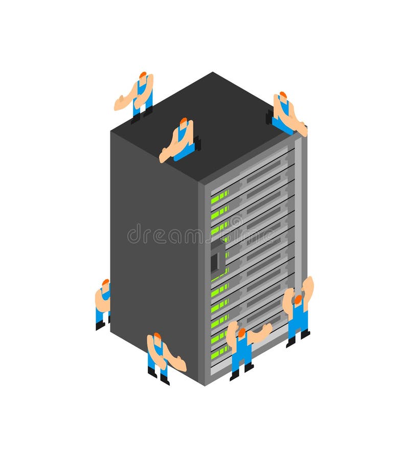 Server and Workers. Workman Service Network Data Center Technology ...