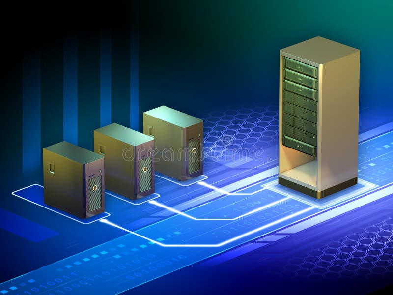 File server stock illustration. Illustration of page - 19451718