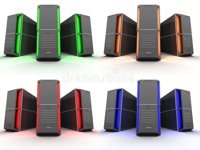 RGB (Red Green Blue) Server Stock Vector - Illustration of website ...