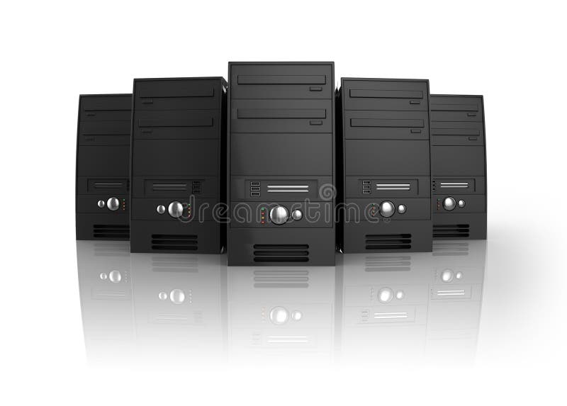 Servers stock illustration. Illustration of network, arrangement - 19202862