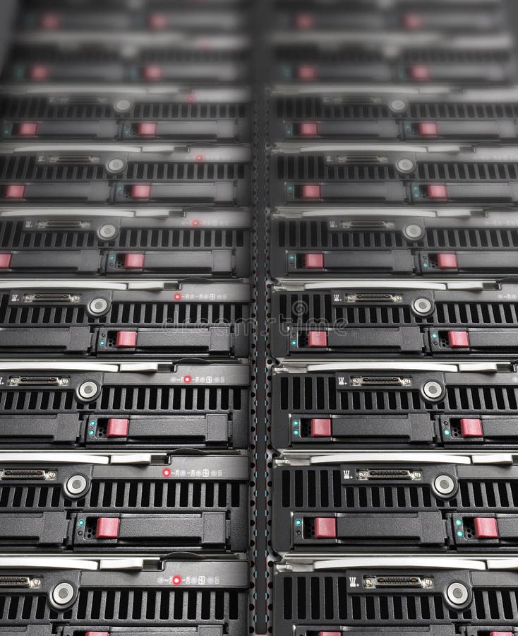 Servers stock image. Image of industry, processors, information - 19610645