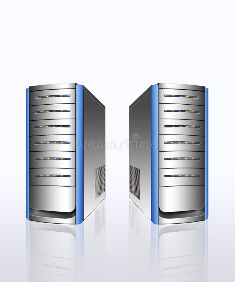 Server stock vector. Illustration of electronics, computer - 33343949