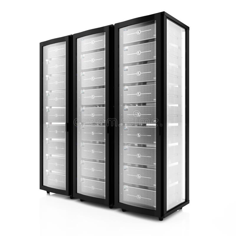 Rack server stock illustration. Illustration of computer - 20728813