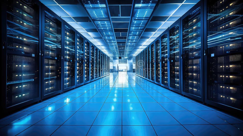 Servers analytics and data stock illustration. Illustration of ...