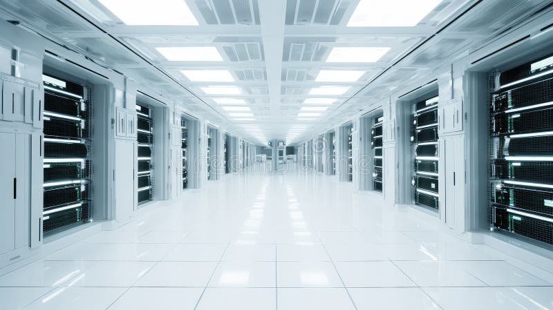 Servers Big Data White Background Stock Image - Image of redundancy ...