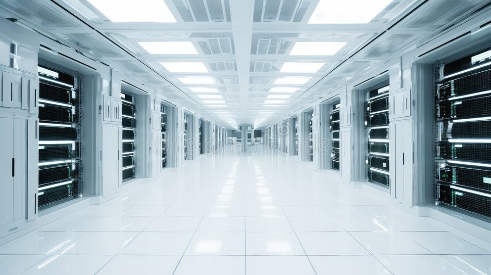 Servers Big Data White Background Stock Image - Image of redundancy ...