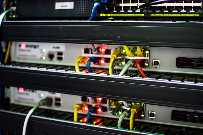 Servers 1 stock image. Image of cable, computer, network - 68638333