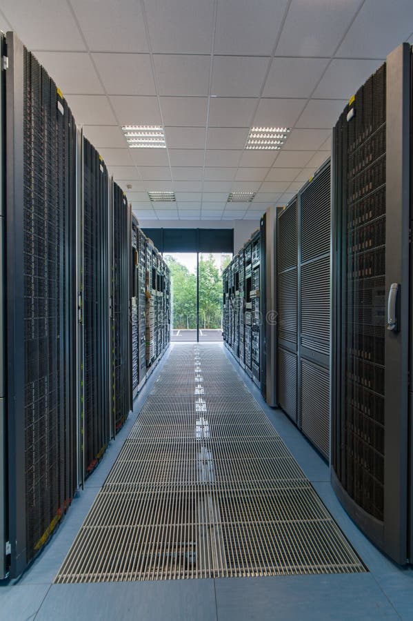 Servers in computer room stock image. Image of data, disk - 85937453