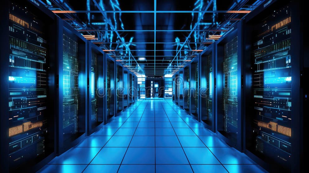 Servers Data Center Network Stock Illustration - Illustration of ...