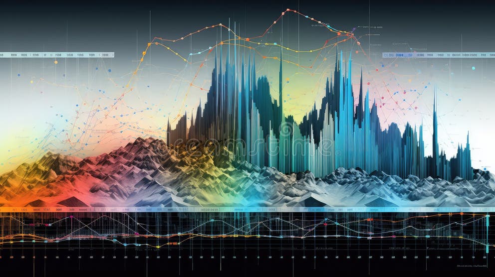 Servers data mountain stock illustration. Illustration of information ...