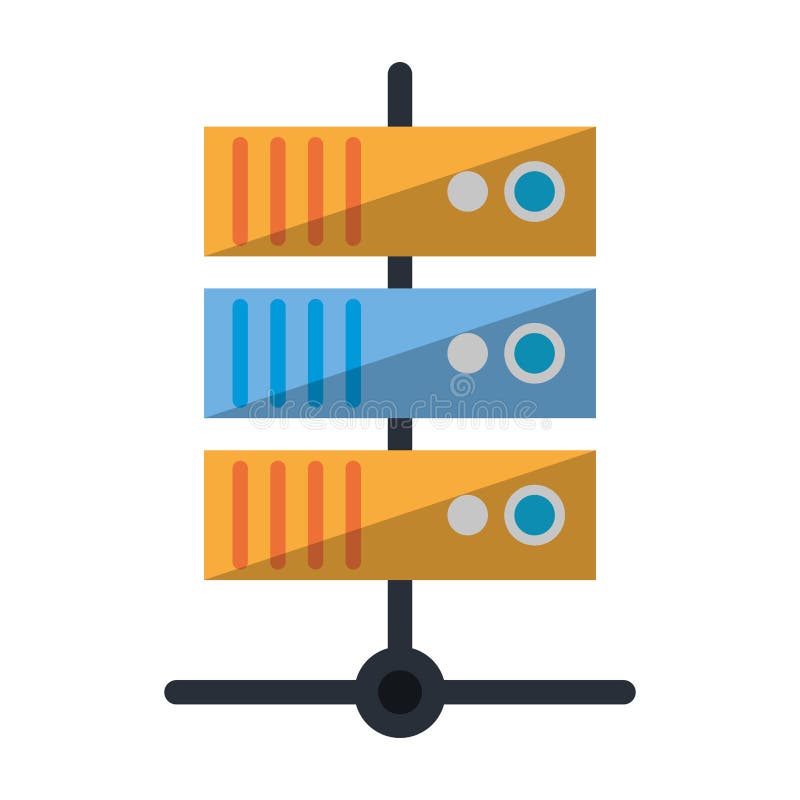 Servers Database Technology Stock Vector - Illustration of marketing ...