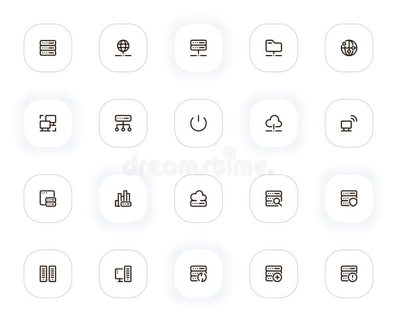 Servers Pictogram Stock Illustrations – 221 Servers Pictogram Stock ...