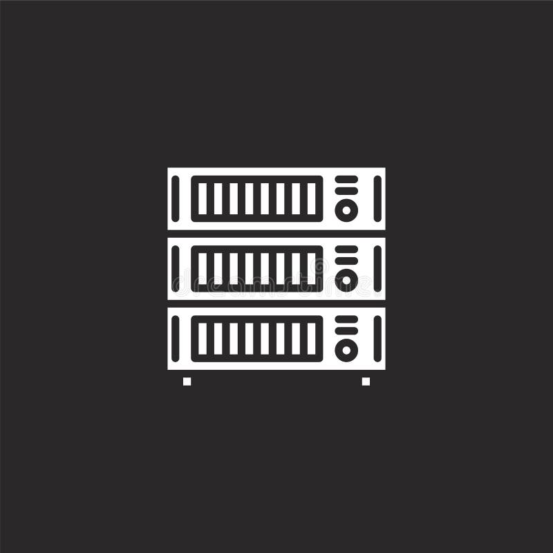 Servers Icon. Filled Servers Icon for Website Design and Mobile, App ...