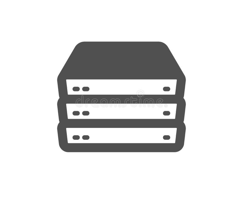 Servers Icon. PC Component Sign. Big Data Storage. Vector Stock Vector ...