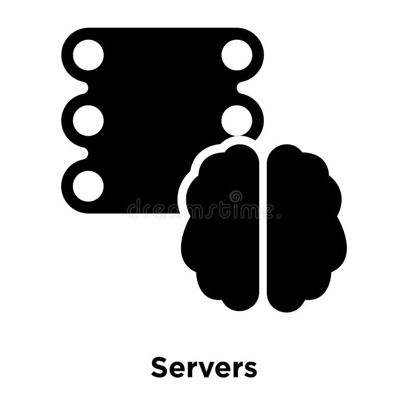 Servers Concept Vector Linear Icon Isolated on Transparent Background ...