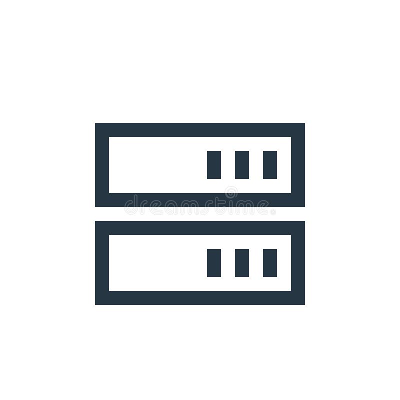 Servers Icon Vector from Network Concept. Thin Line Illustration of ...