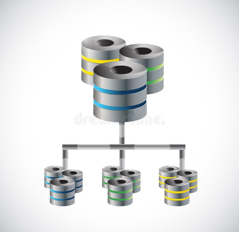 Servers Network stock illustration. Illustration of isolated - 12111958