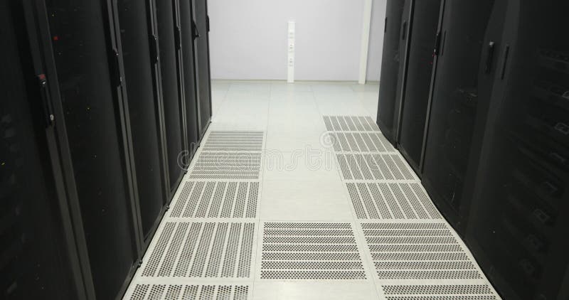 Servers Racks Real Modern Datacenter Cloud Computing Server In