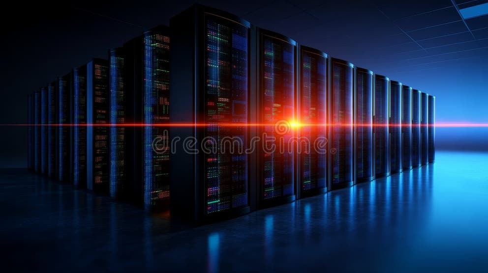 Servers with Red Lights, Potential Issues in a Data Center Servers ...