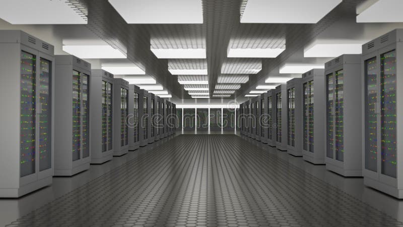 Servers. Server Room Data Center. Backup, Hosting, Mainframe, Farm and ...