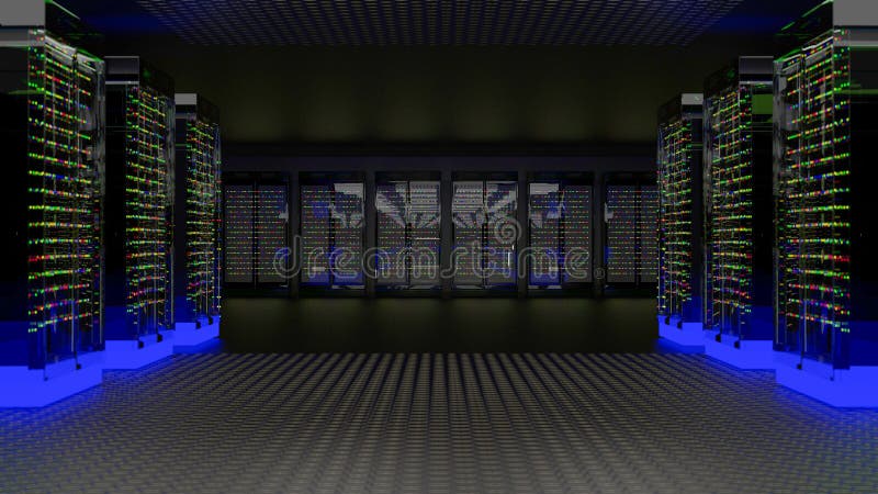 Servers. Server Room Data Center. Backup, Hosting, Mainframe, Farm and ...